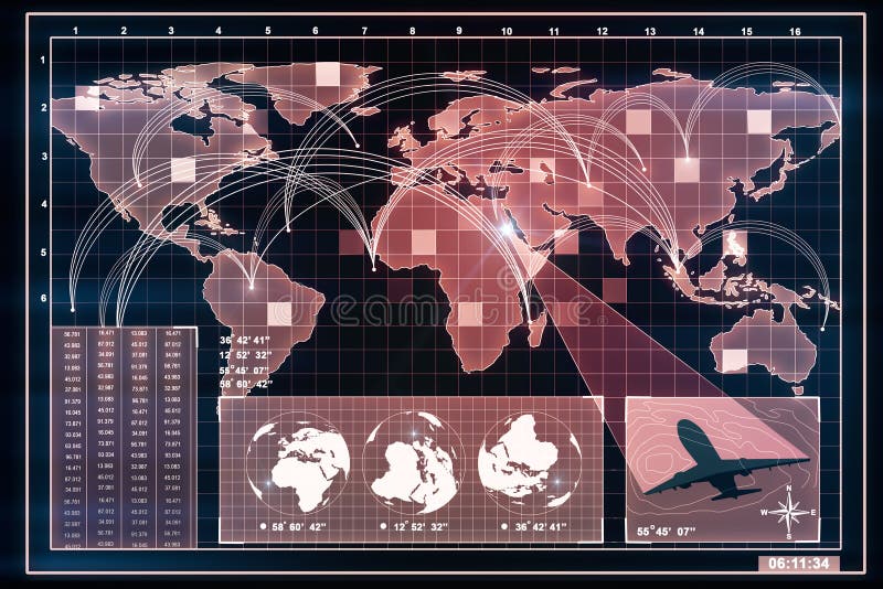 Abstract red map stock illustration. Illustration of creative - 151891833
