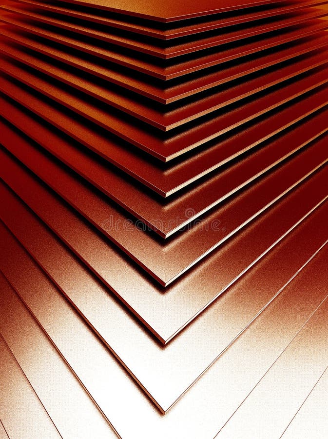 The Abstract Red Metal Pattern Background. 3D Illustration Stock ...