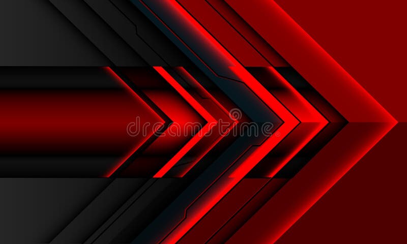 Abstract Red Metallic Arrow Black Line Cyber Direction Design Modern ... Abstract Red Metallic Arrow Black Line Cyber Direction Design Modern ...