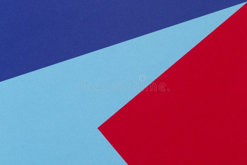 Abstract Red, Navy and Light Blue Color Paper Geometry Composition ...