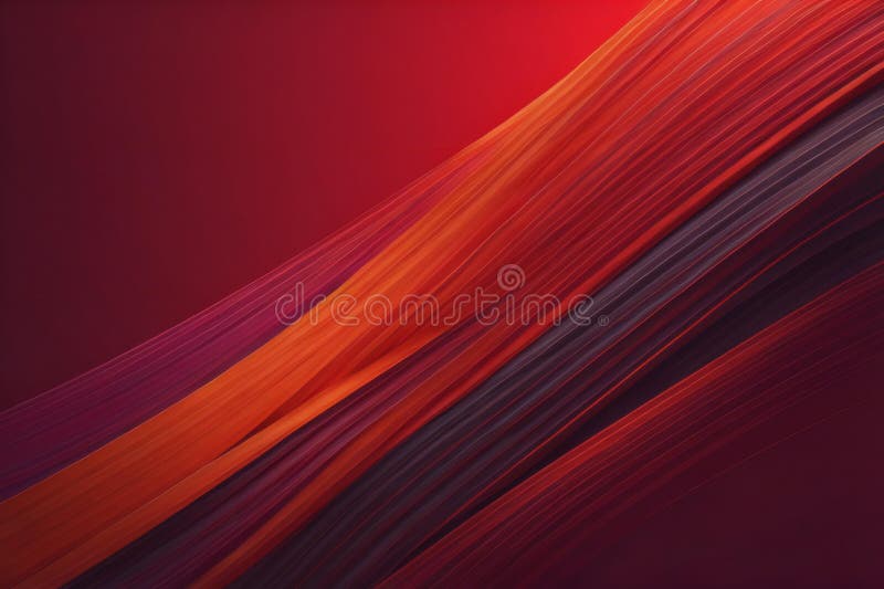Abstract Red and Orange Background with Some Smooth Lines. Generative ...