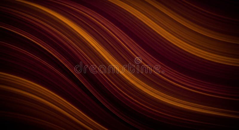 Abstract Red Orange Brown Wavy Lines Background Stock Illustration ...