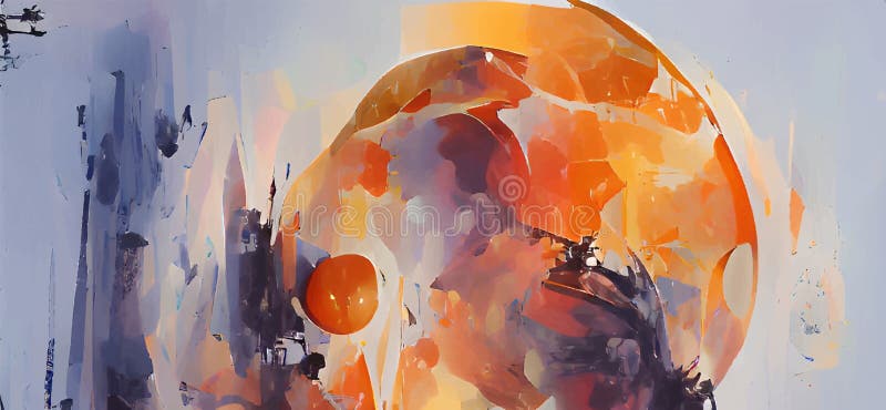 Abstract Red Orange Color Autumn Design Banner. Stock Illustration ...