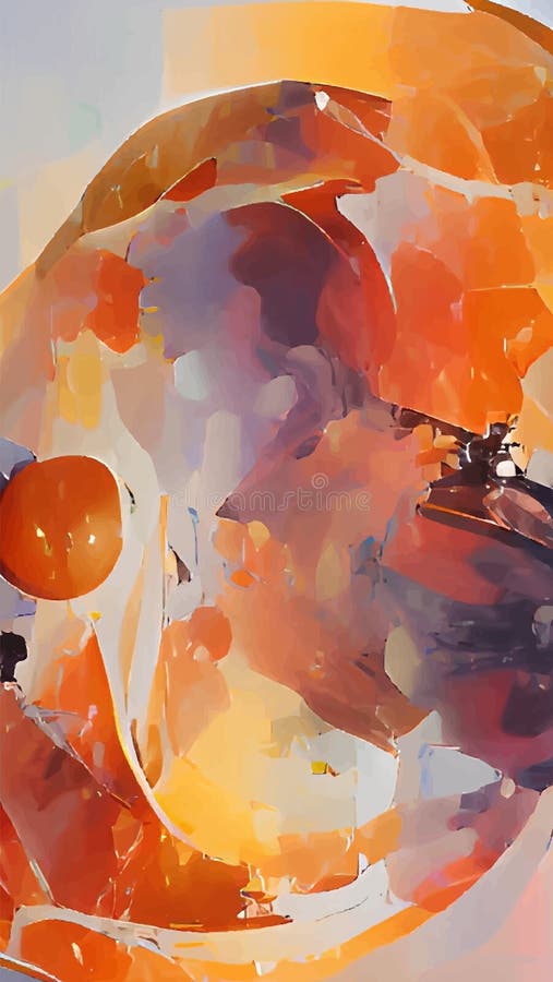 Abstract Red Orange Color Autumn Design Banner. Stock Illustration ...