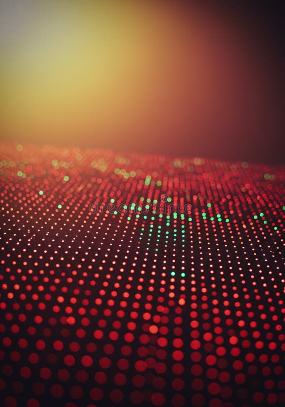 Abstract Red and Orange Glowing Dot Background Stock Illustration ...