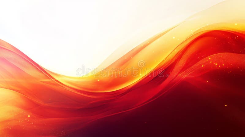 Abstract Red Orange Gold Wave Background Stock Illustration ...