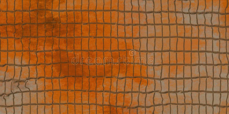 Abstract Red Orange Grey Autumn Background with with 3D Distorted Cube ...