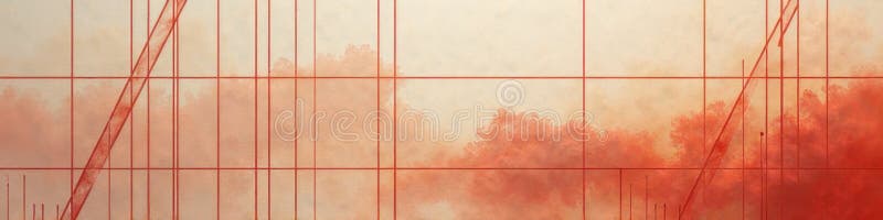 Abstract Red and Orange Grid with Soft Cloudy Background Stock Image ...