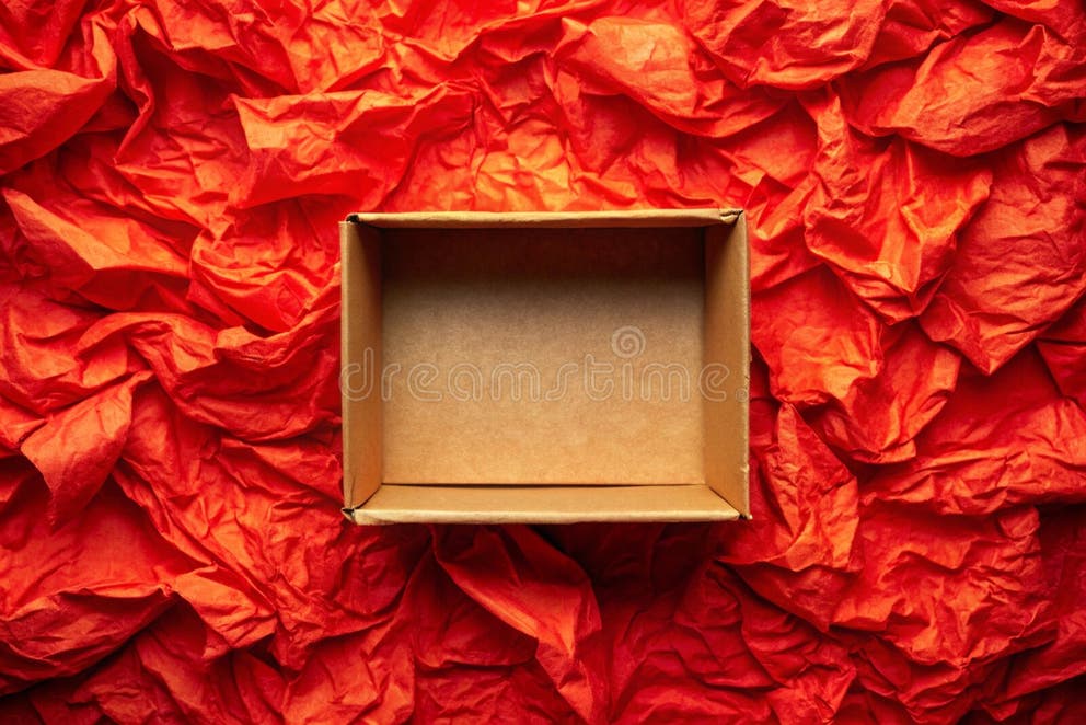 Abstract Red and Orange Paper Texture Background with Kraft Pattern ...