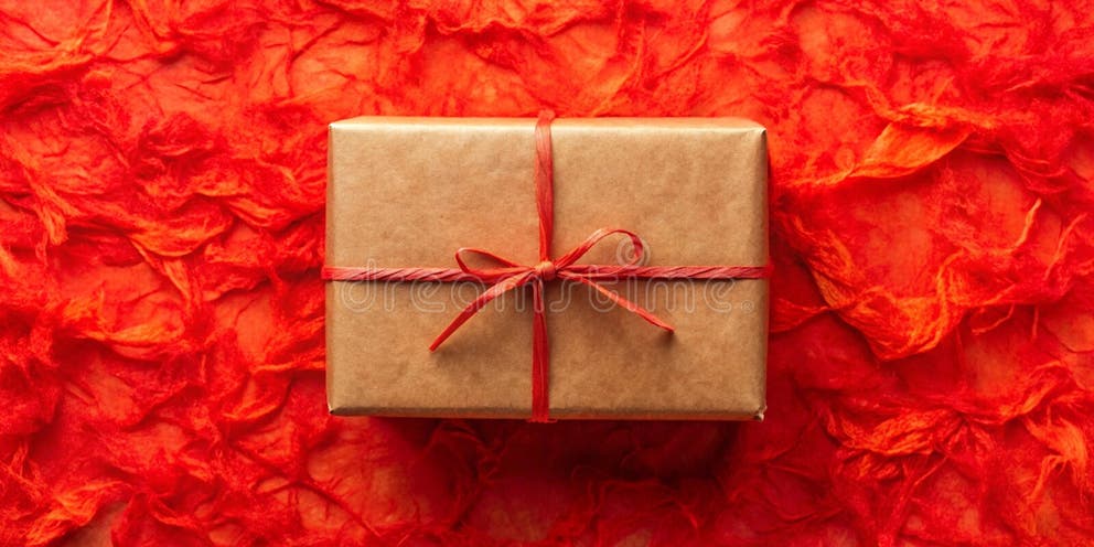 Abstract Red and Orange Paper Texture Background with Kraft Pattern ...