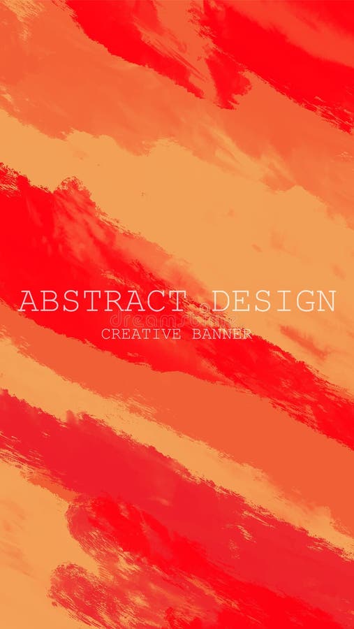 Abstract Red Orange Paint Background. Vector Illustration Design Stock ...