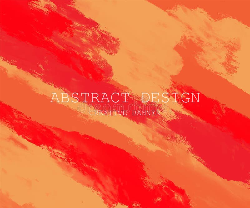 Abstract Red Orange Paint Background. Vector Illustration Design Stock ...