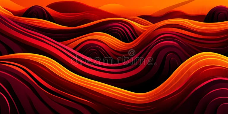 Abstract Red and Orange Wave Background Design Perfect for Websites and ...