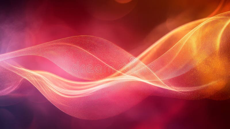 Abstract Red Orange Wave Design Background Stock Illustration ...