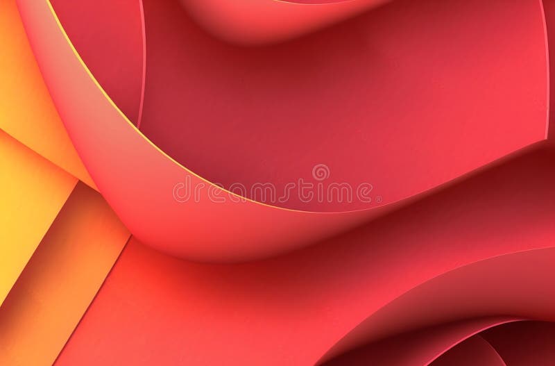 Abstract Red and Orange Wave Design: a Modern Artistic Wallpaper Stock ...