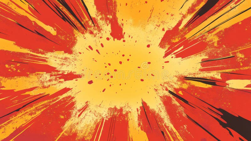 Abstract Red Orange Yellow Explosion Burst Background Stock ...