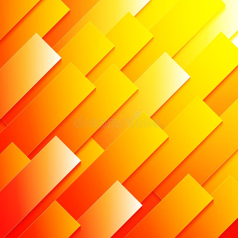 Abstract Red, Orange and Yellow Paper Rectangle Stock Vector ...
