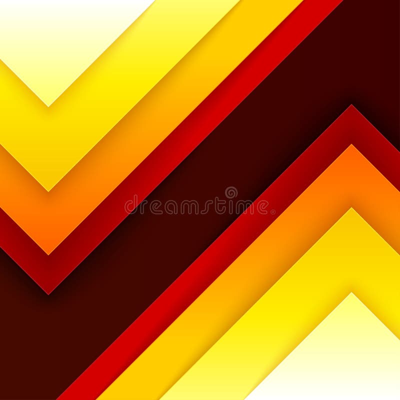 Abstract Red, Orange and Yellow Triangle Shapes Stock Vector ...