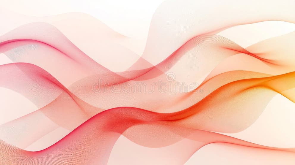 Abstract Red Orange Yellow Wave Background Stock Illustration ...