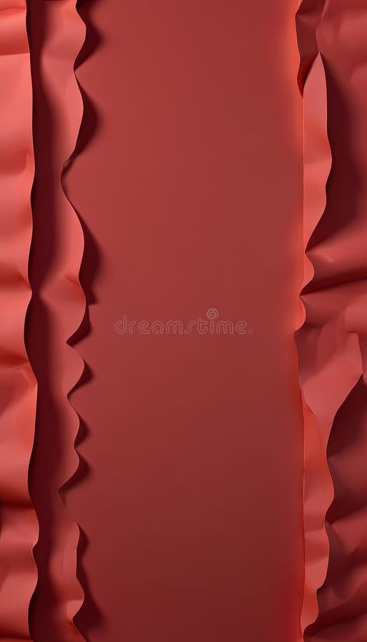 Abstract Red Paper Art with Folded Layers and Shadows Stock Photo ...