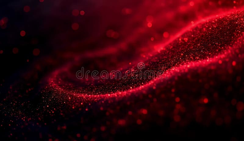 Abstract Red Particle Wave Flowing Elegantly Background Animation Stock ...