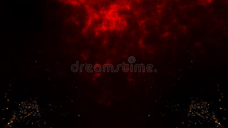 Abstract Red Particles Fire Dust Light Digital Background Stock Photo ...