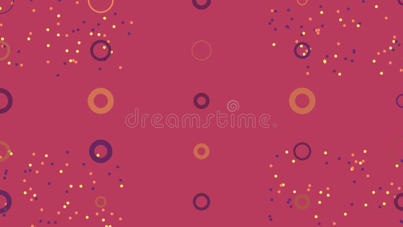 Abstract Red Pattern Background with Random Object Stock Illustration ...