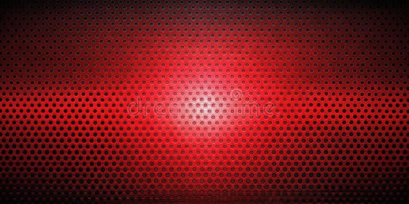 Abstract Red Perforated Metal Surface with Gradient Lighting Effects ...
