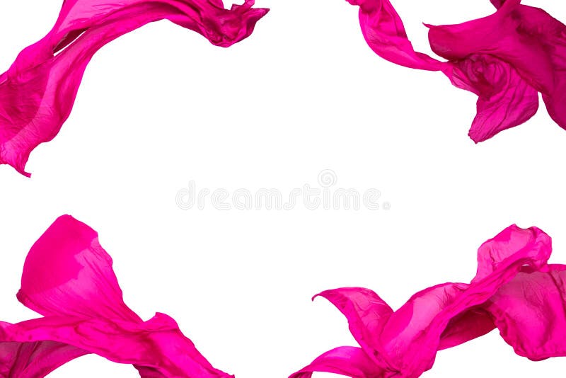 Abstract Red Pieces of Fabric Forming a Frame Stock Photo - Image of ...