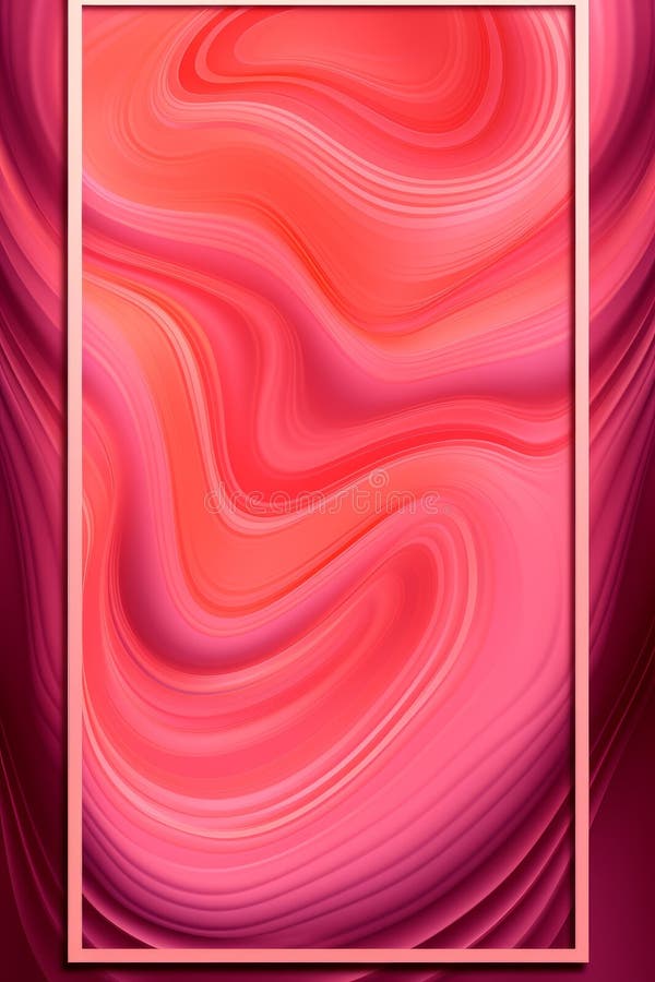 Abstract Red and Pink Background with a Square Frame Stock Illustration ...
