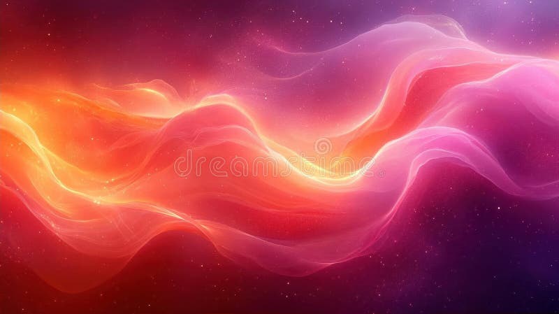 Abstract Red and Pink Cosmic Waves Stock Illustration - Illustration of ...