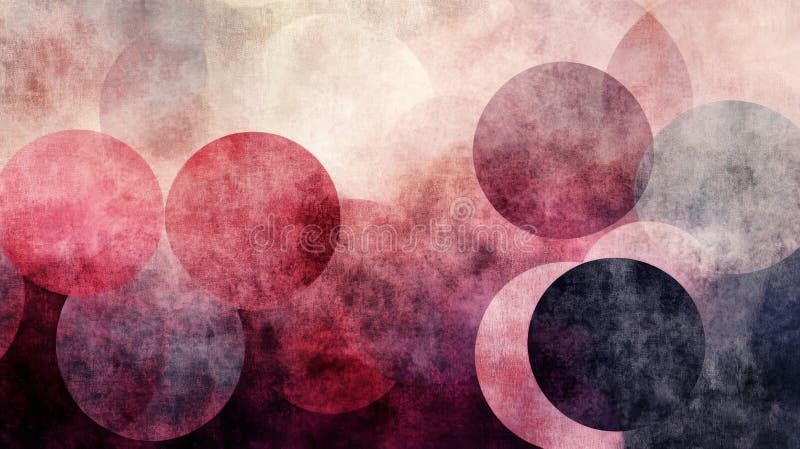Abstract Red Pink Gray Circles Texture Background Stock Illustration ...