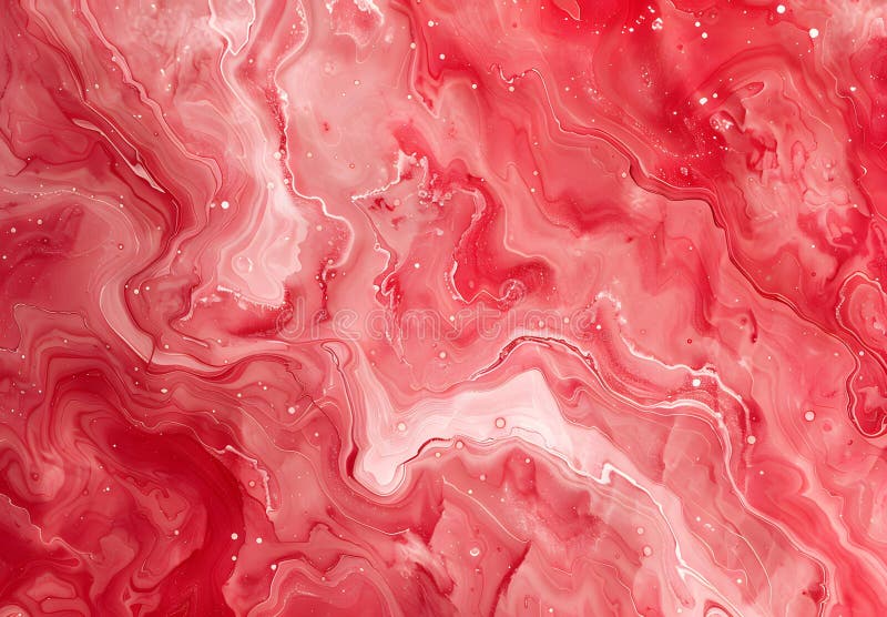 Abstract Red and Pink Marble Swirls Background Stock Illustration ...