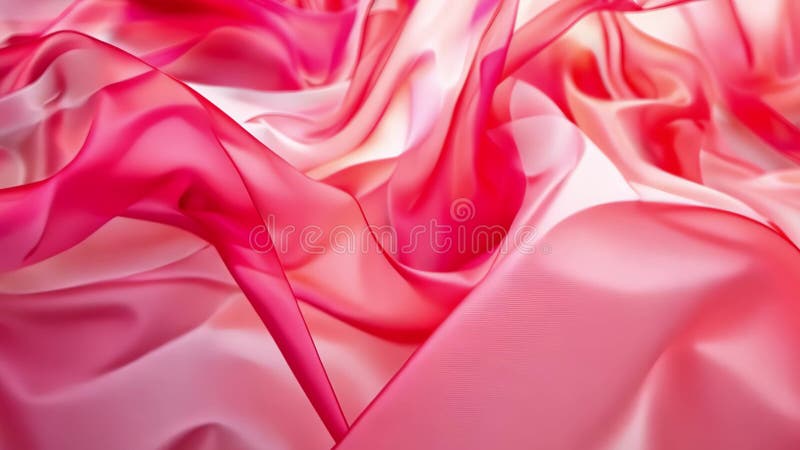 Abstract Red and Pink Silky Fabric Waves Pattern Stock Video - Video of ...