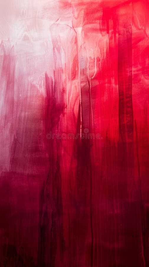 Abstract Red and Pink Watercolor Painting Stock Image - Image of ...