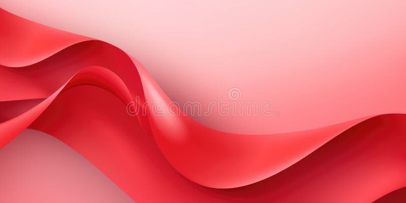 Abstract Red and Pink Wavy Layers with Smooth Gradient Effect Stock ...
