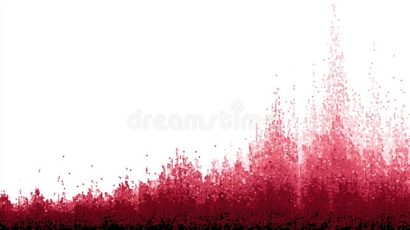 Abstract Red Pixel Burst stock illustration. Illustration of pixels ...