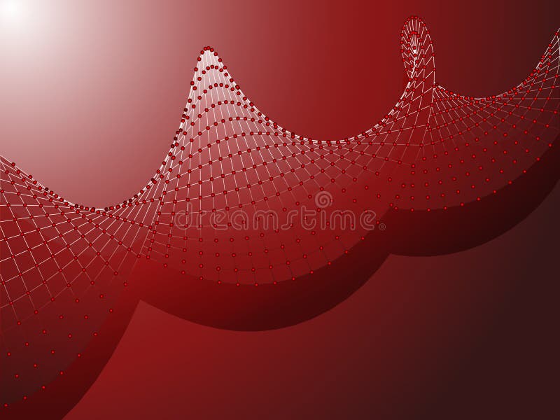 Abstract Red Plane Twist Connect the Dots on Red . Stock Vector ...