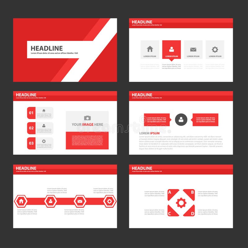 Red Polygon Multipurpose Infographic Presentation Brochure Flyer ...