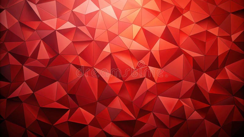 Abstract Red Polygonal Background Texture with Geometric Shapes ...