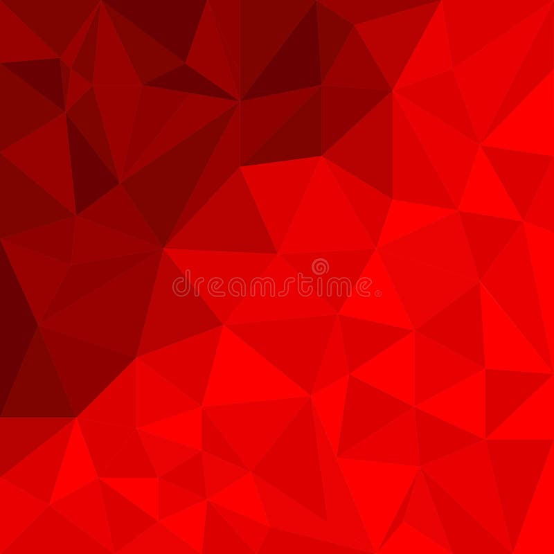 Abstract Red Polygonal Triangle Background. Stock Vector - Illustration ...