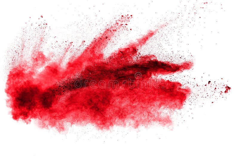 Abstract Red Powder Explosion Stock Image - Image of fume, background ...