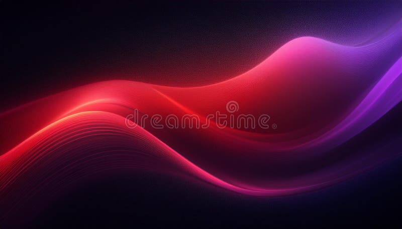 Abstract Red Purple Dark Colors Gradient Background, Blurred Wave on ...