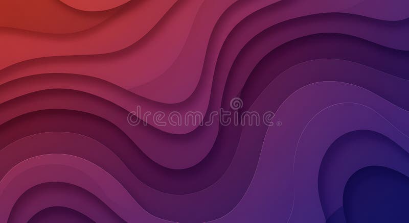 Abstract Red and Purple Wave Papercut Background Stock Illustration ...