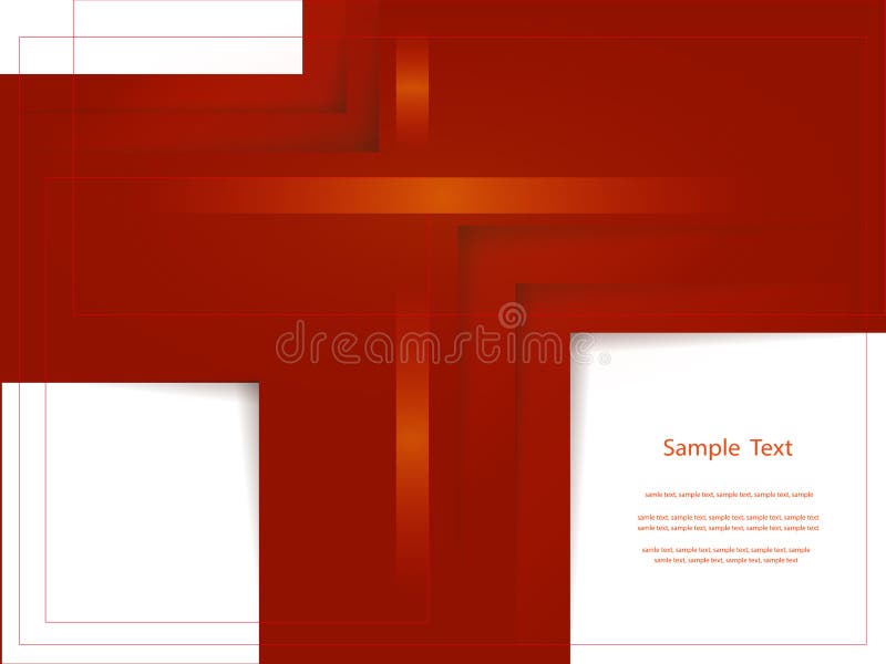 Abstract Red Report Cover Template Design Stock Vector - Illustration ...