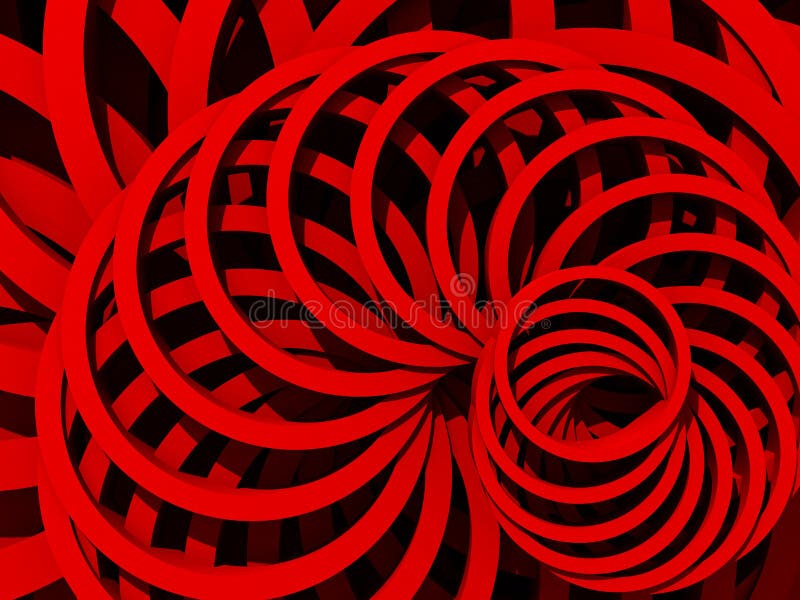 Abstract Red Round Pattern Wall Architecture Background Stock ...