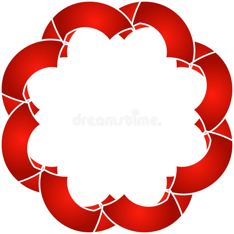 Abstract red shape stock vector. Illustration of esher - 77183906