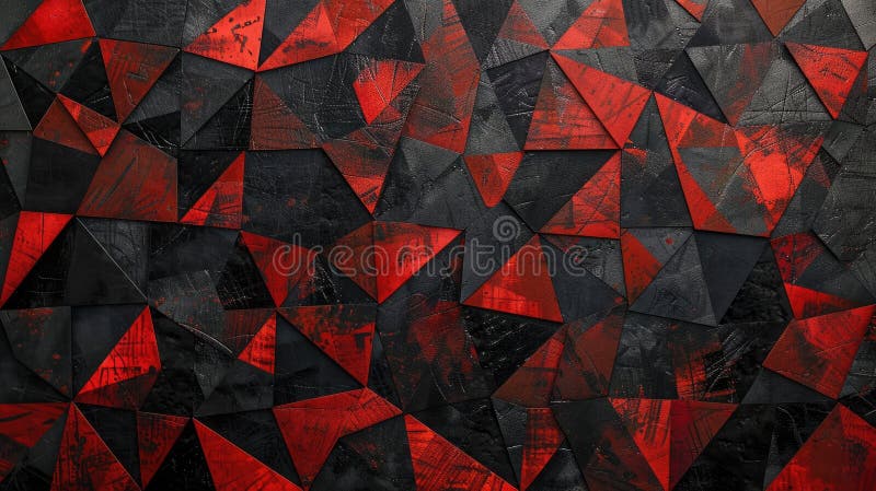 The Abstract Red Shape Repetitive Pattern Polygon Geometry in ...