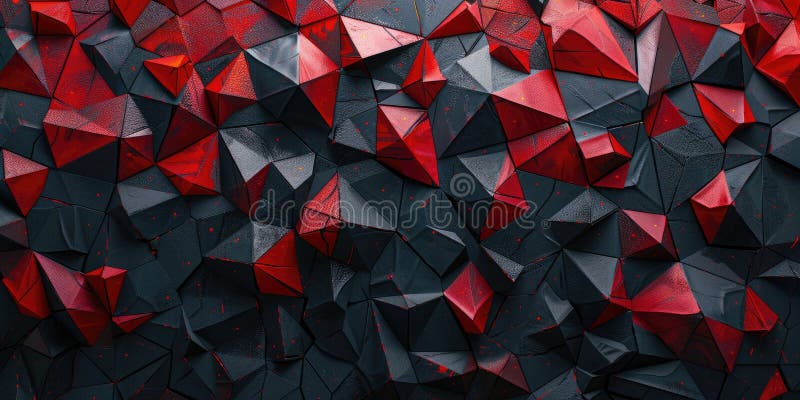 The Abstract Red Shape Repetitive Pattern Polygon Geometry in ...