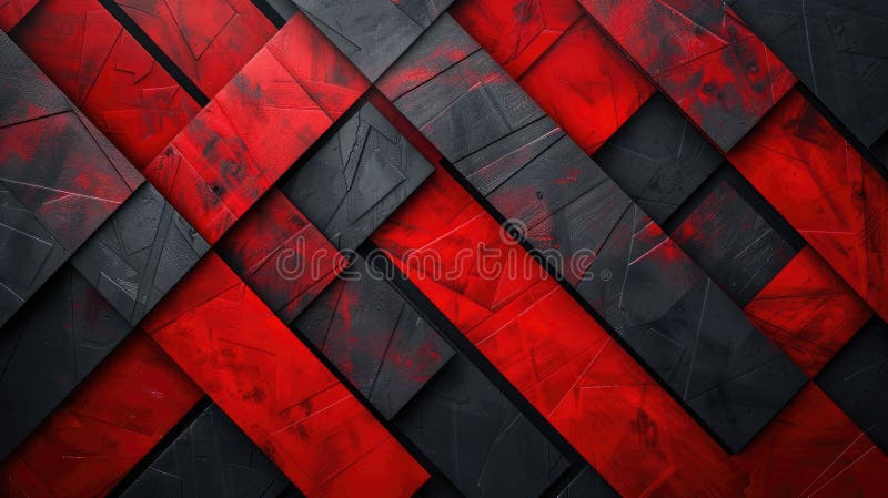The Abstract Red Shape Repetitive Pattern Polygon Geometry in ...